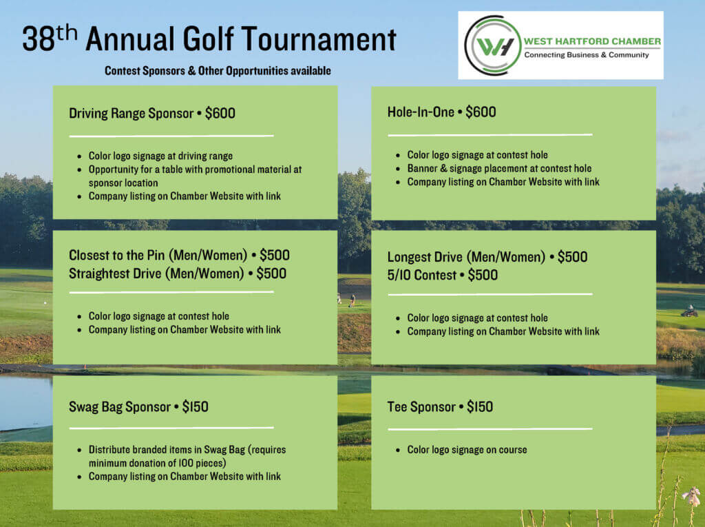 Golf Tournament Sponsorship Package - West Hartford Chamber of Commerce